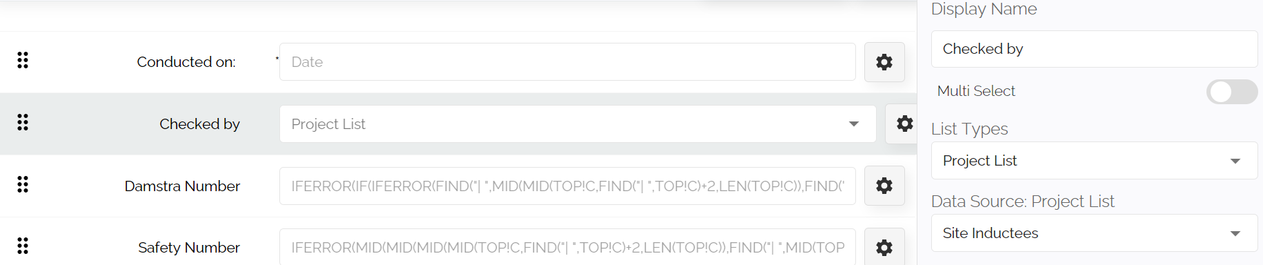 Example use case - Link vehicle inspection form to Damstra Safety – Damstra