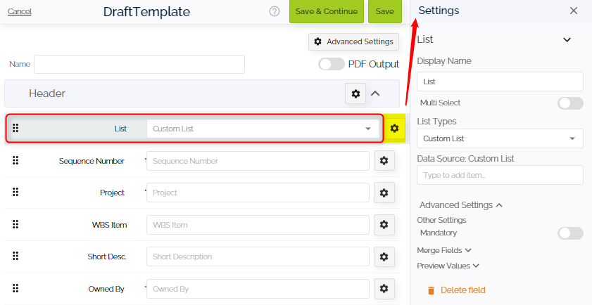 Field Types - List fields – Damstra