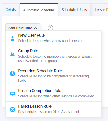 Automatic Schedule Rules – Damstra