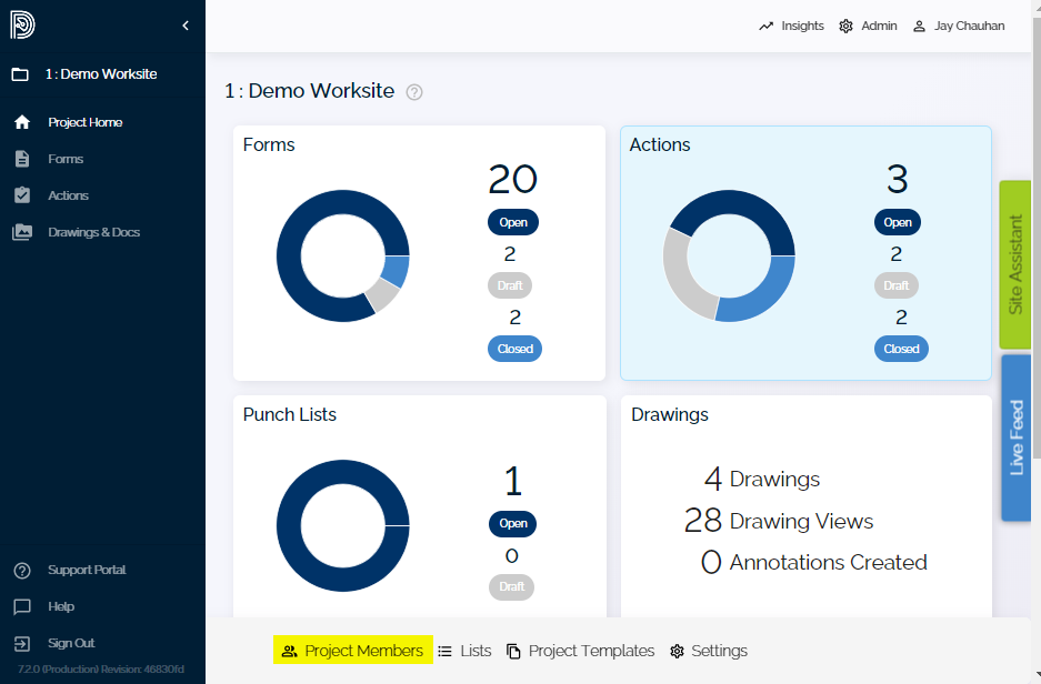 Project Administration - Project members – Damstra