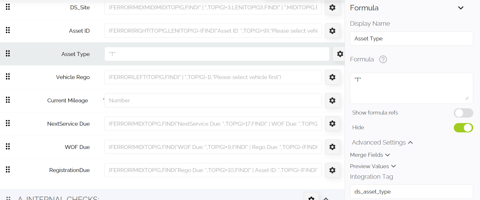 Example use case - Link vehicle inspection form to Damstra Safety – Damstra
