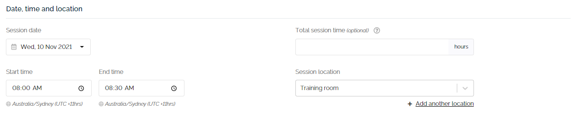 Updating session details – Damstra