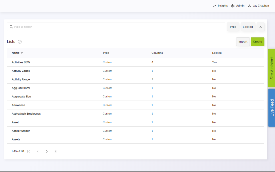Organisation Administration - Managing Organization Lists – Damstra