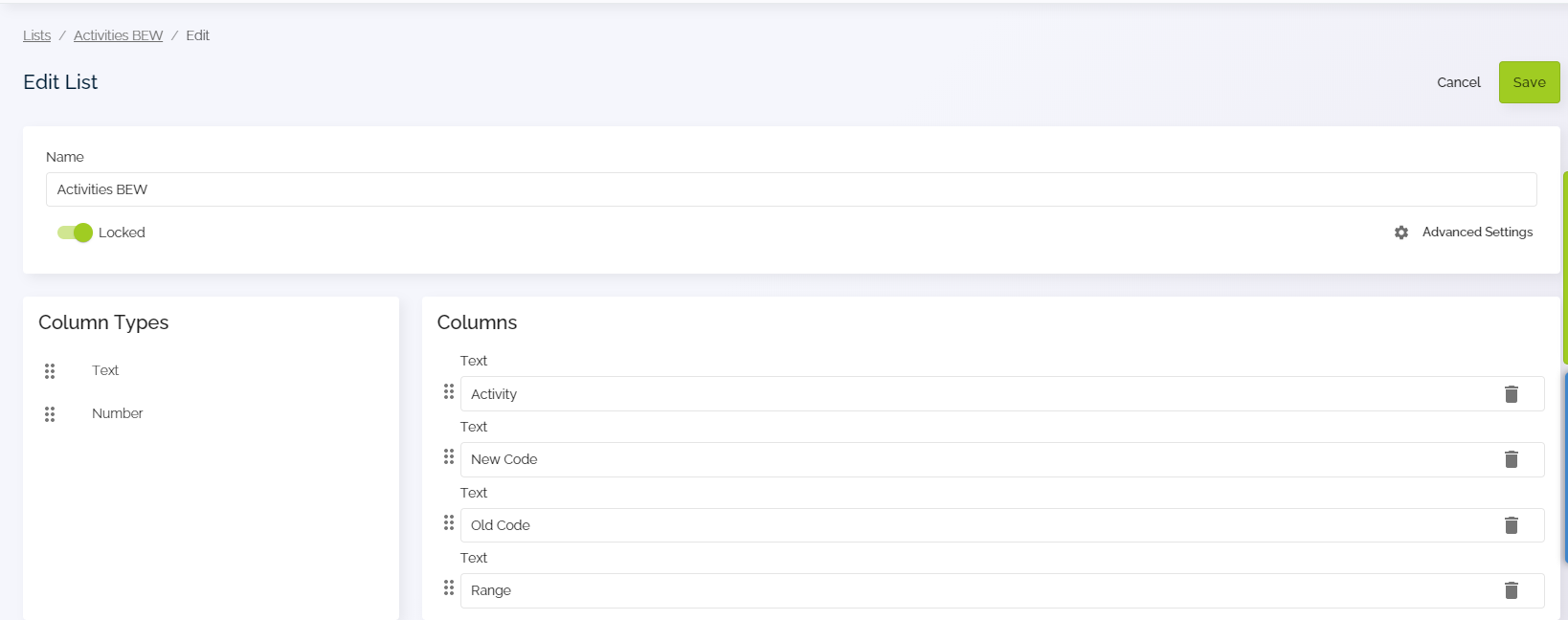 Organisation Administration - Managing Organization Lists – Damstra