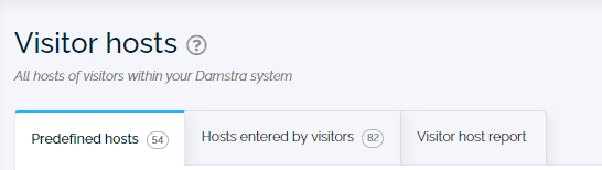 Log on Questionnaire (Visitor Host) – Damstra