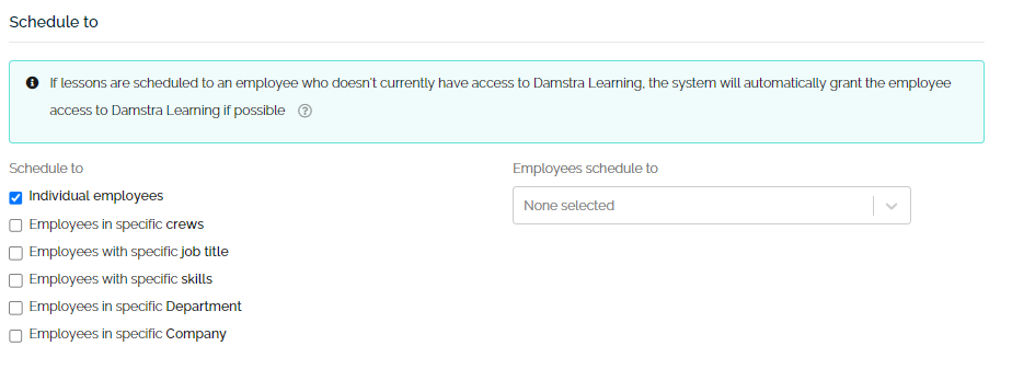 Lesson Scheduling – Damstra