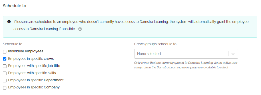 Lesson Scheduling – Damstra