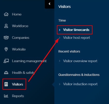 Visitor Timecards – Damstra