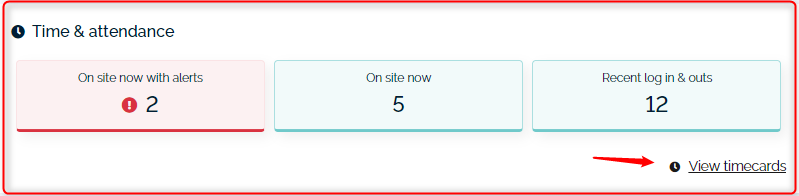 Employee timecards – Damstra