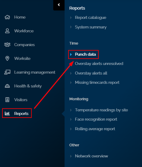 Punch data / All swipe activity – Damstra