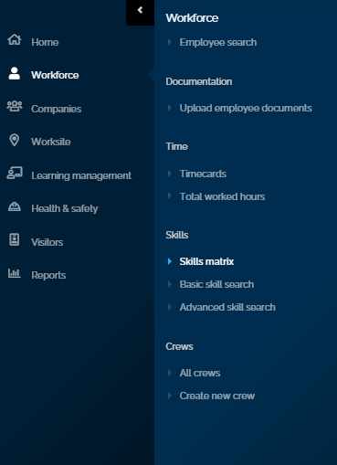 Skills matrix - Overview – Damstra