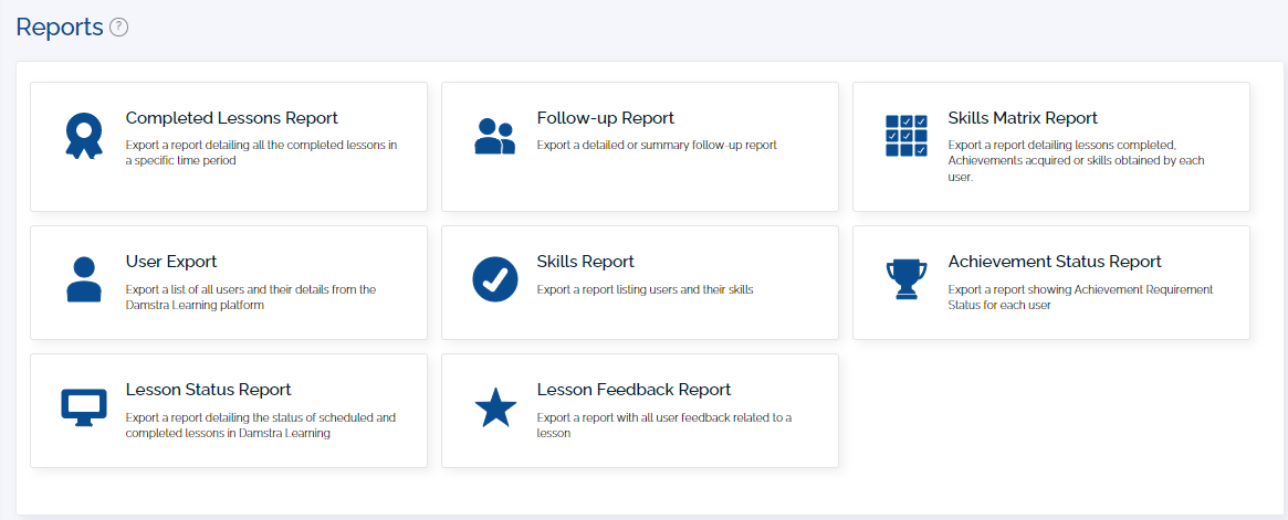 Manage scheduled lessons – Damstra
