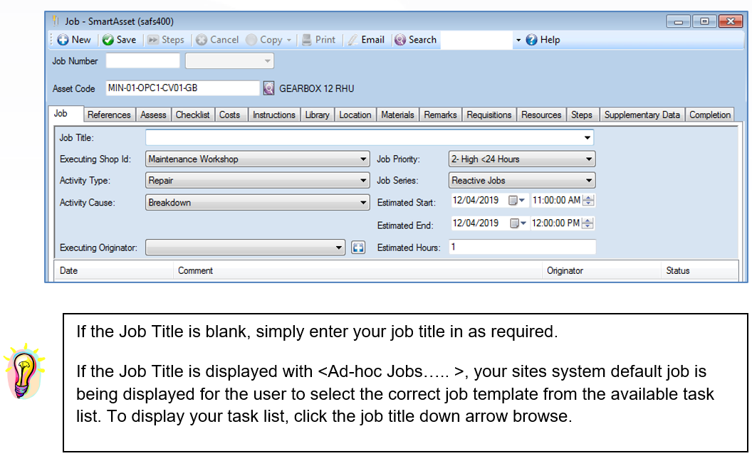 Job Steps – Damstra