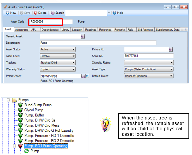 Asset Codes for Rotable Assets – Damstra