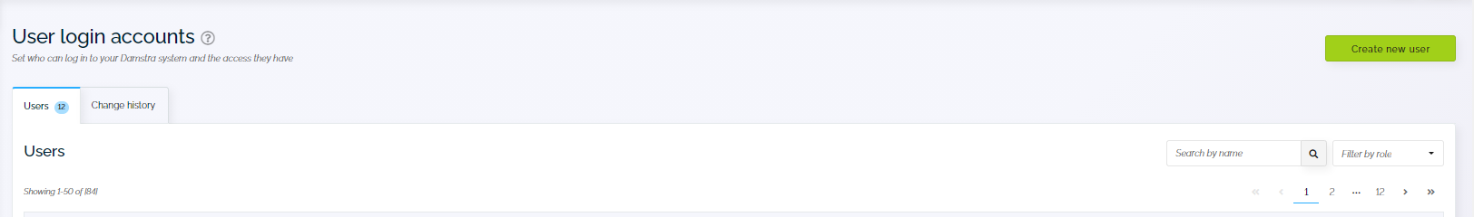 Managing Users – Damstra