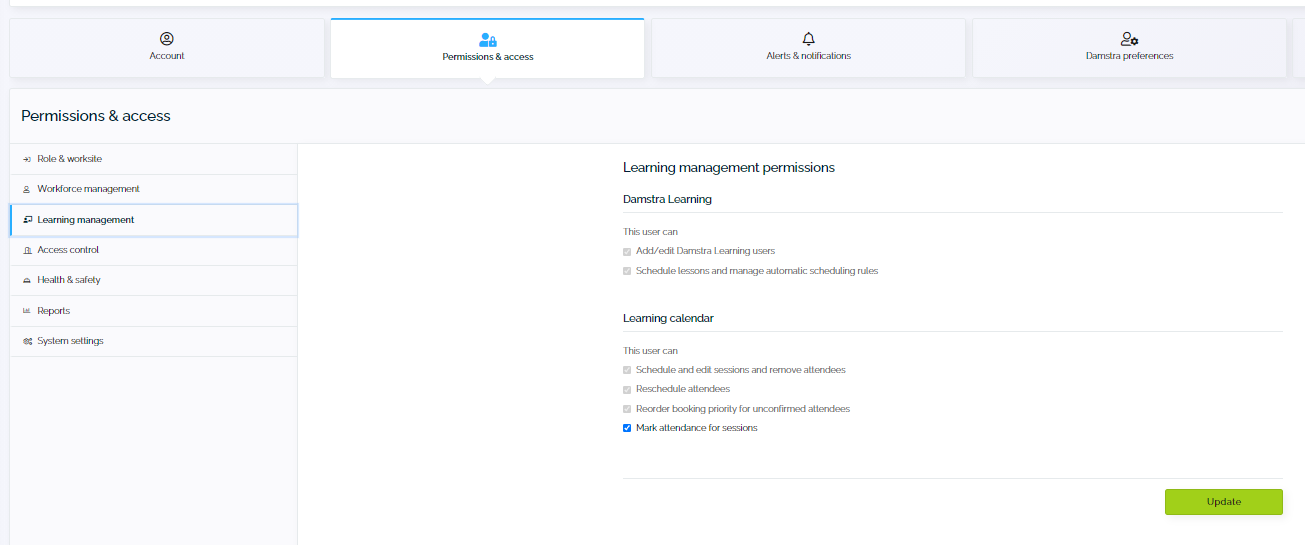 Managing Users – Damstra