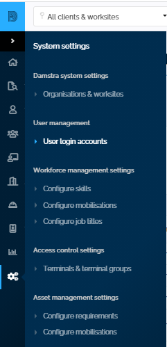 Managing Users – Damstra