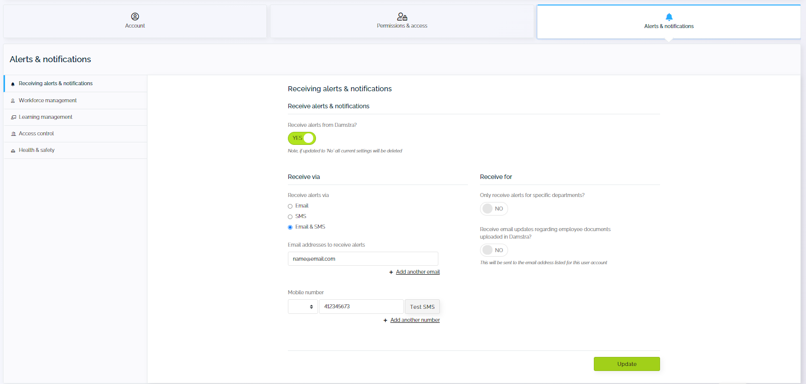 Managing Users – Damstra
