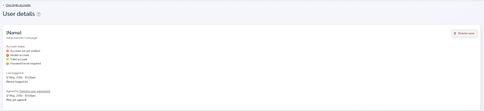 Managing Users – Damstra
