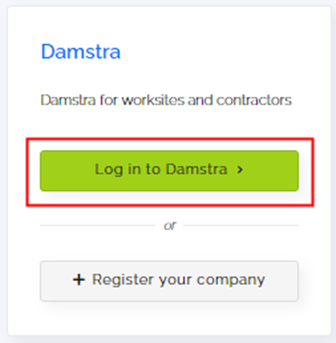 Logging in to the TWMS Company Portal – Damstra