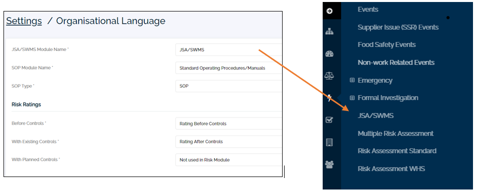 Configuring the JSA/SWMS Module – Damstra
