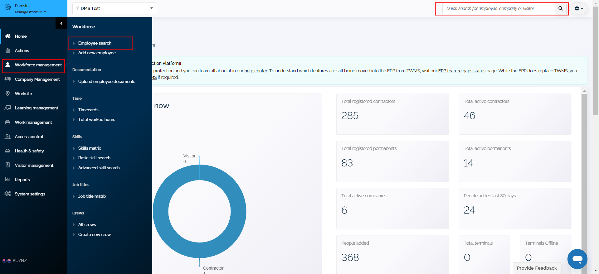 Employee search – Damstra