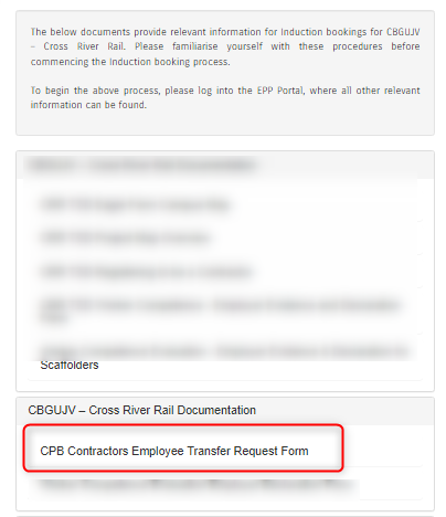 CPB Transfer Request – Damstra
