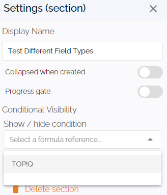 Conditional Fields and Sections - Configuring Templates so that Fields ...