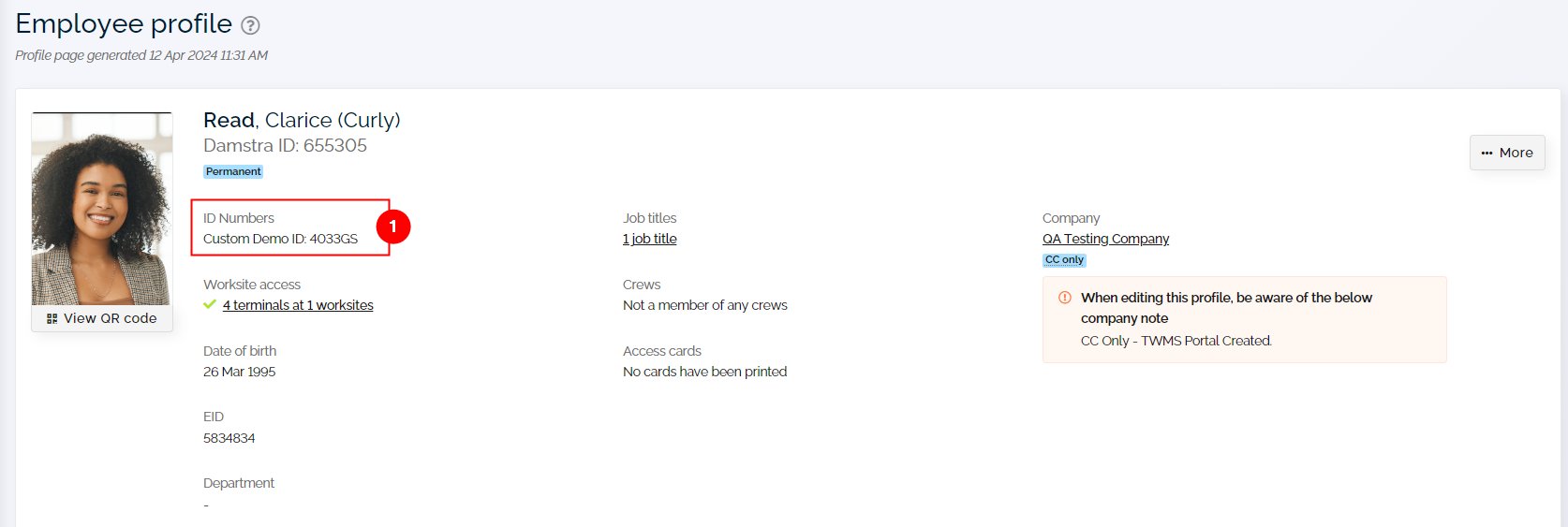 Custom IDs – Damstra