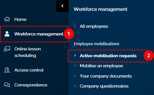 Active Mobilisation Requests – Damstra