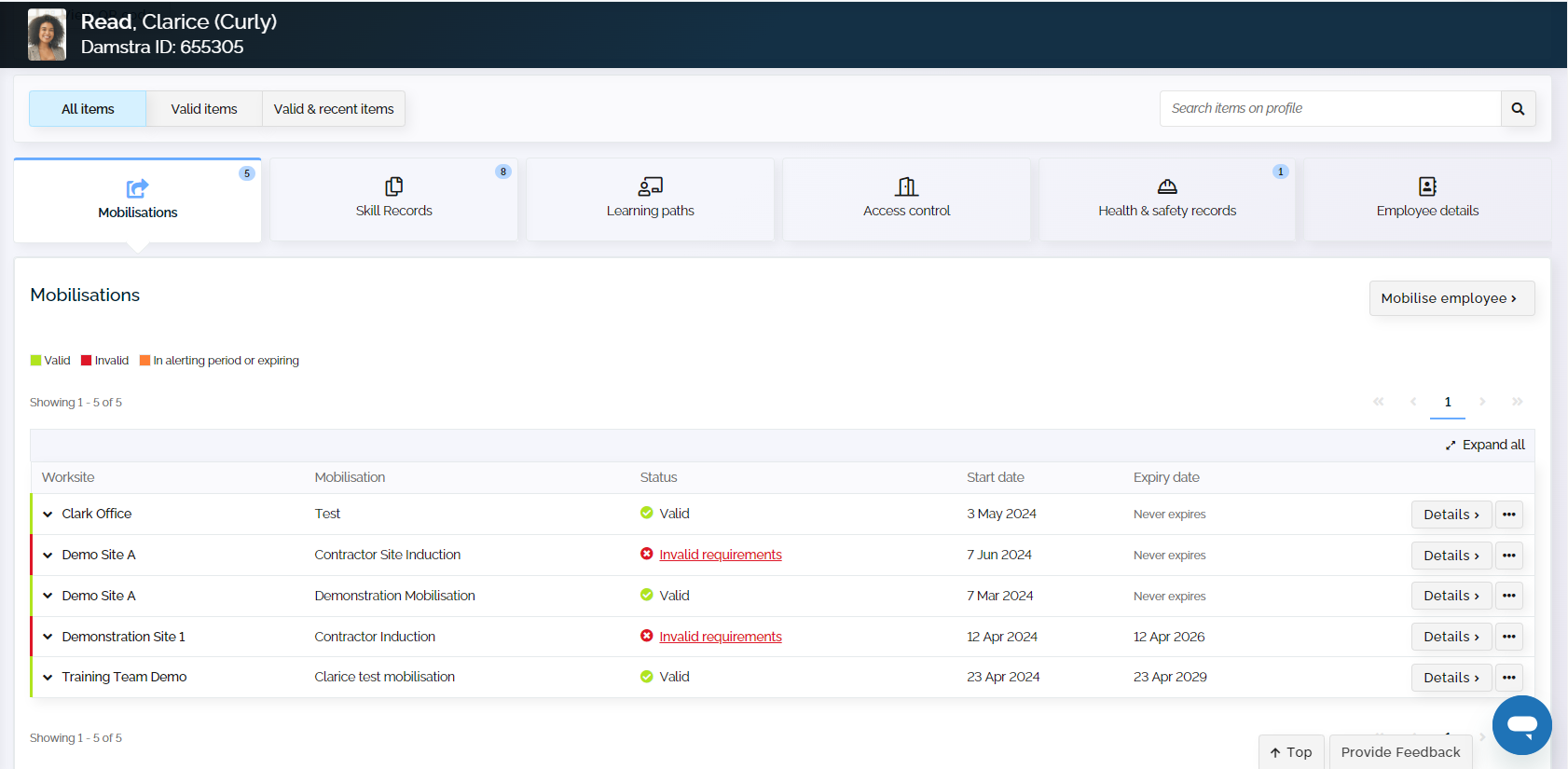 All Employees – Damstra