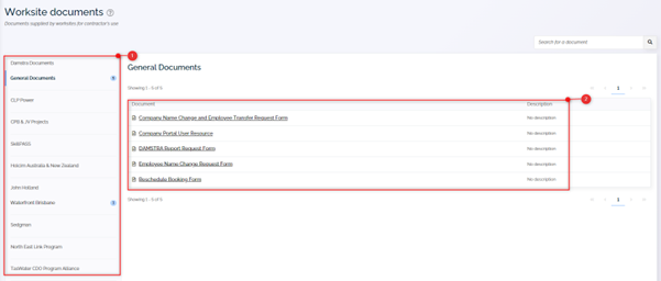 Worksite Documents – Damstra