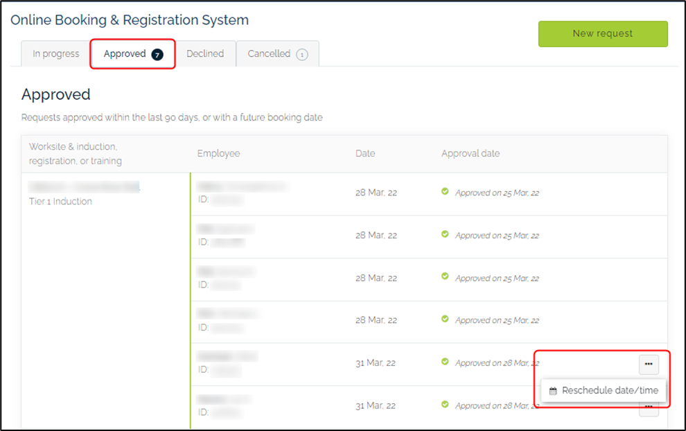 Checking New Induction Status – Damstra