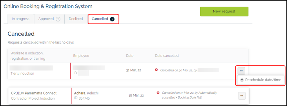 Checking New Induction Status – Damstra