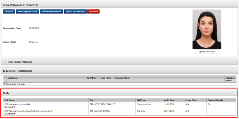 Employee Details – Damstra