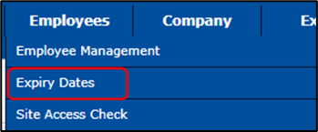 Employee Expiry – Damstra