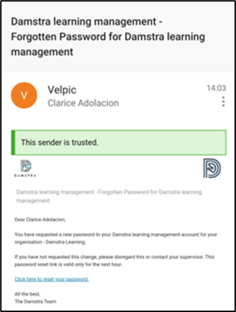 Damstra Learning - How to Reset Password – Damstra